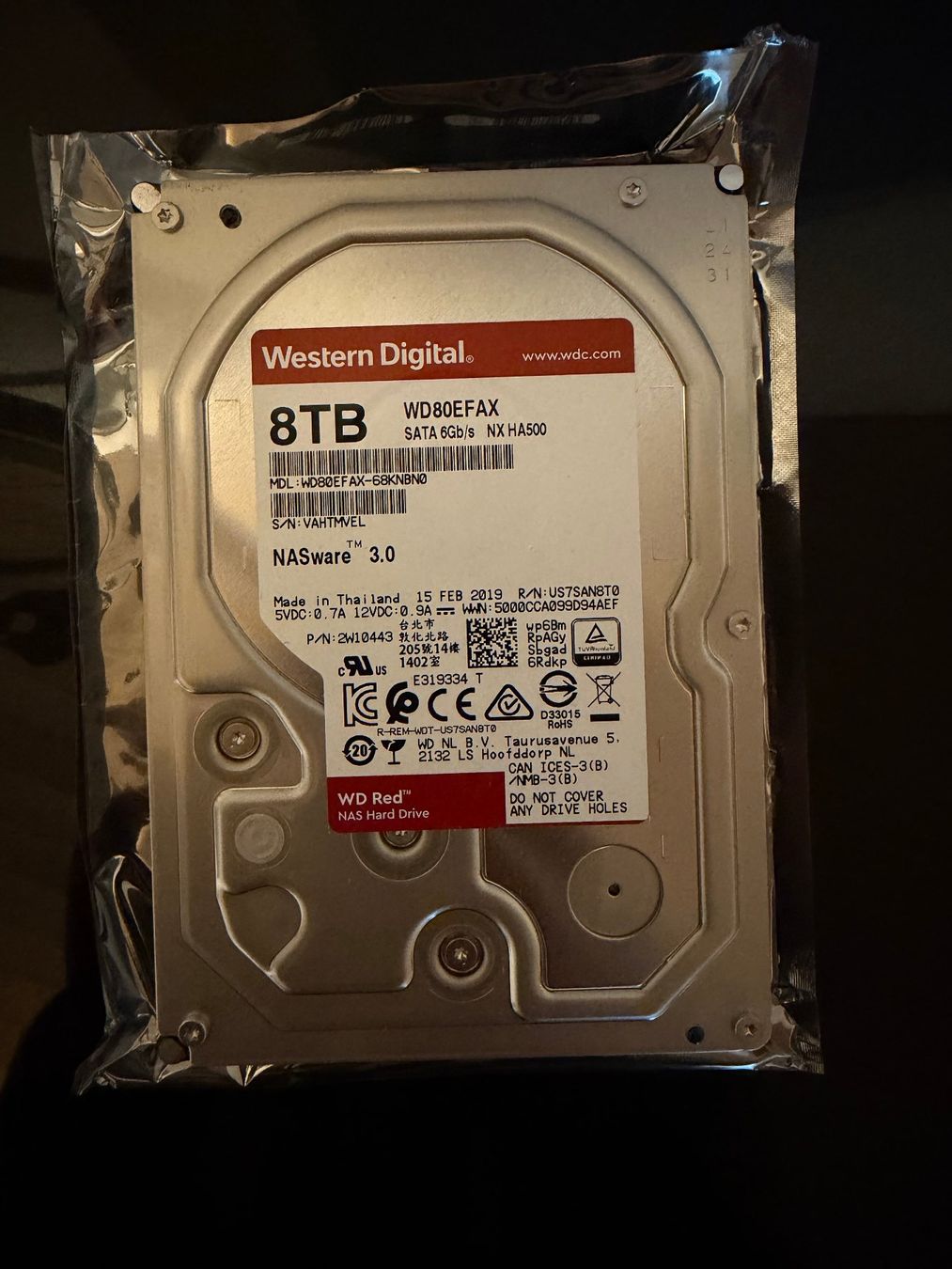 WD Red 8TB NAS Festplatte (WD80EFAX) – CMR – Top für NAS (Gebraucht) in ...