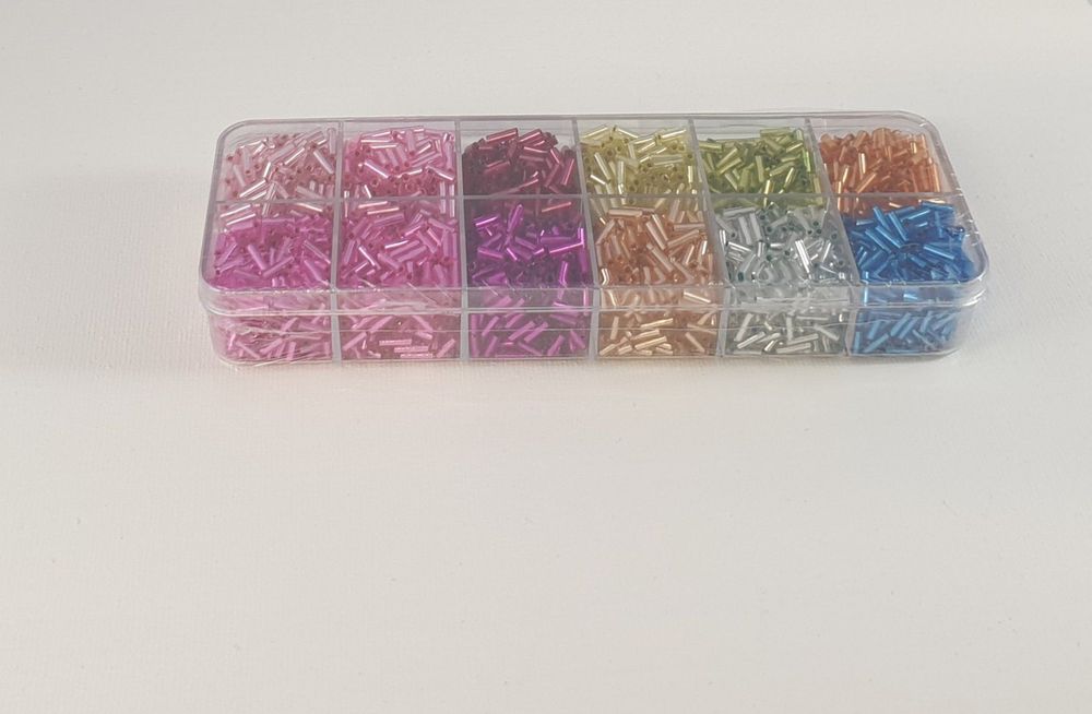 Preciosa Perlen Glas Stifte Set in Box in 12 Farben (Neu und ...