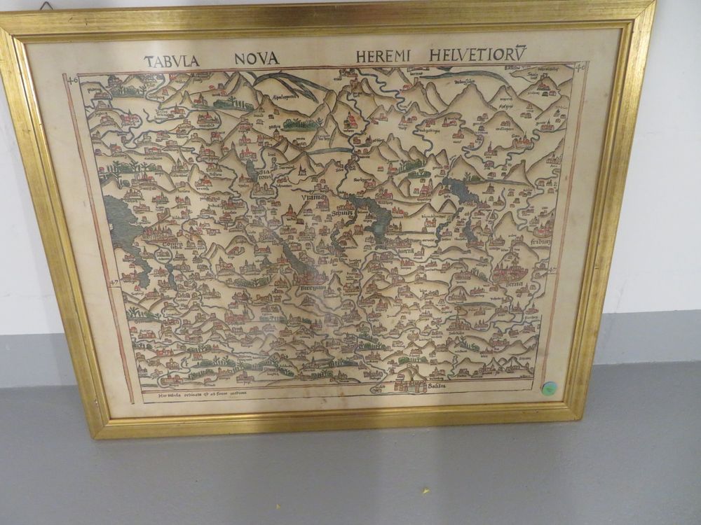 Bild gespiegelte alte Karte Helvetia | Kaufen auf Ricardo