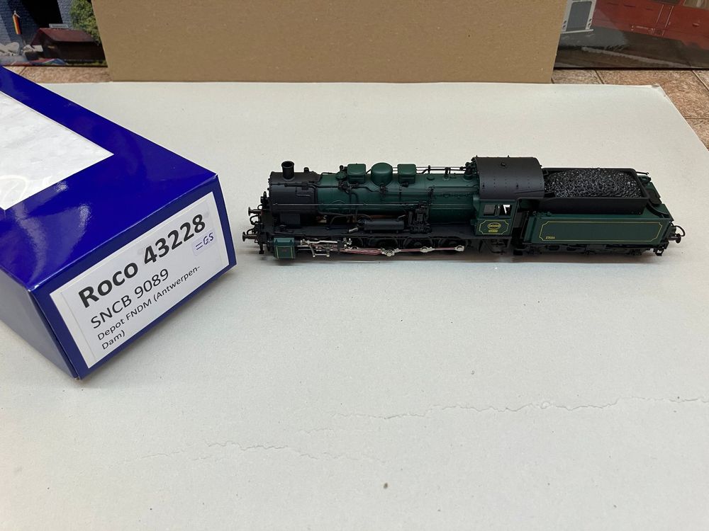 Roco 43228 Dampflok Serie 9089 der SNCB, H0 GS analog | Acheter sur Ricardo