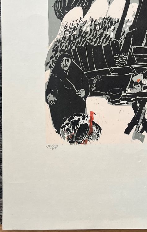 Heinz Keller (1928) Holzschnitt, Handsigniert | Kaufen auf Ricardo