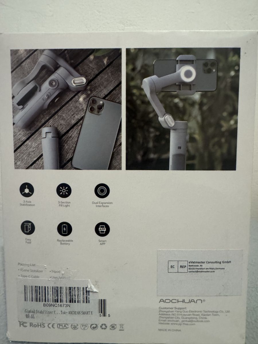 Aochuan Smart X Smartphone Gimbal Stabilizer - Neu! (Neu und ...