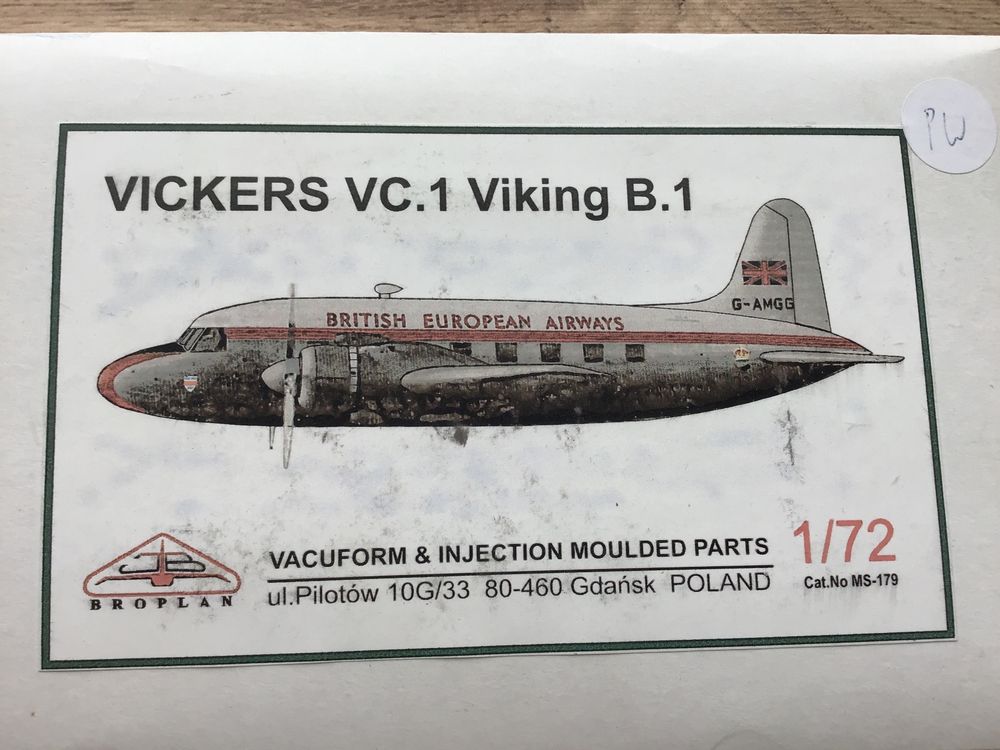 BROPLAN Vickers VC.1 Viking B.1 1:72 (Neu und originalverpackt) in ...
