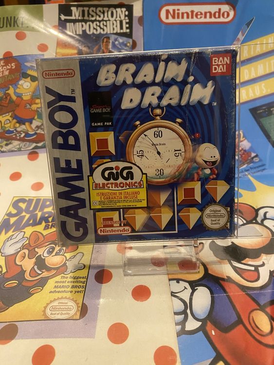Game boy OVP Classic Brain Drain Komplett mit Schutzhülle (Neu (gemäss ...