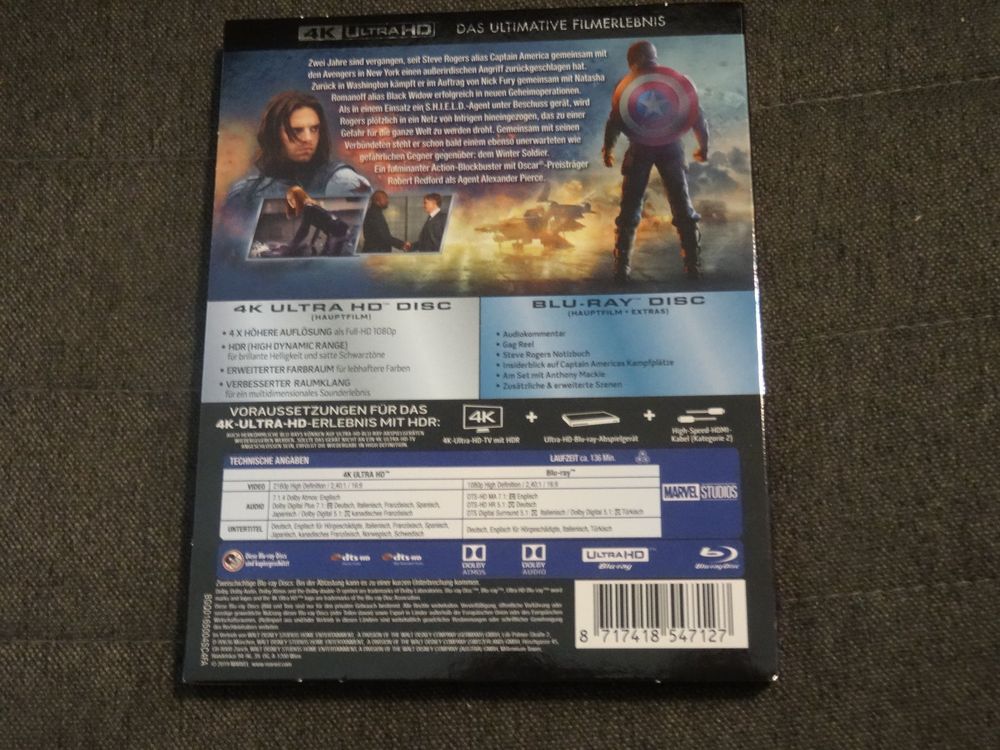 The Return of the First Avenger 4K ULTRA HD + BLU-RAY (Gebraucht) in Olten für CHF 10 – mit ...