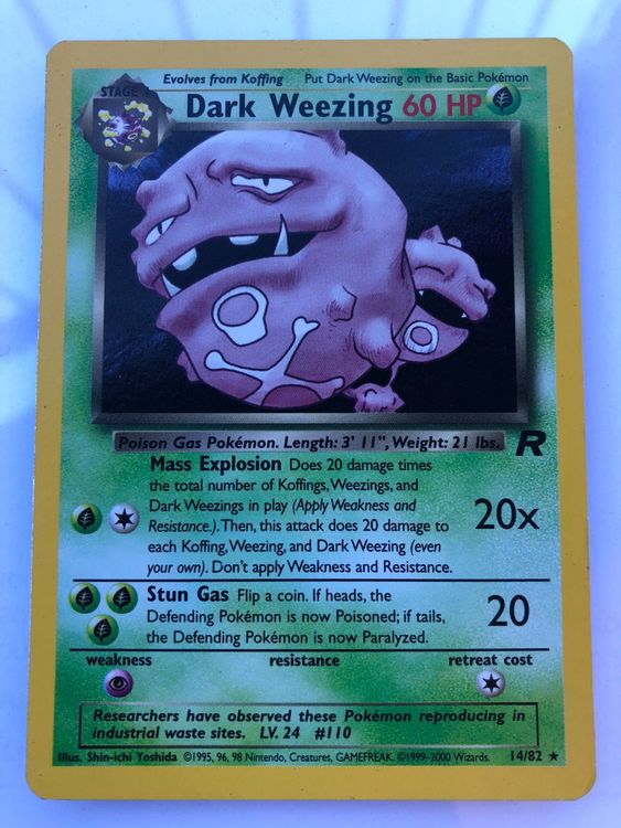 Dark Weezing Holo Team Rocket - LP - ab 1.- (Gebraucht) in Giubiasco für CHF 13.8 – mit ...