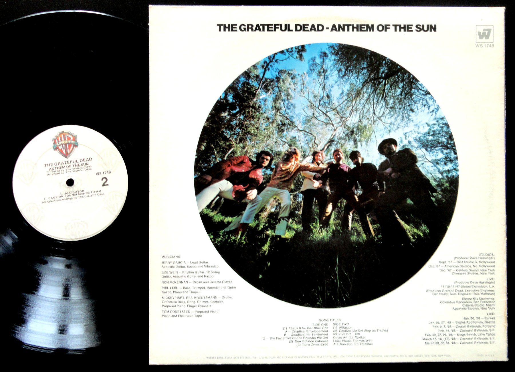 LP GRATEFUL DEAD anthem of the sun WB 1968 USA PSYCHROCK (Gebraucht) in ...