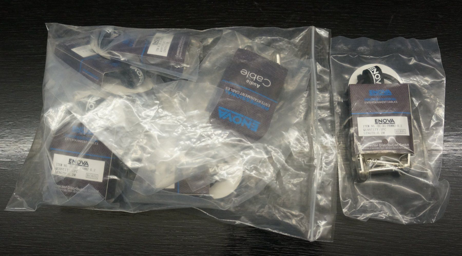 MONSTER PACK Guitar Cable 20cm Jack-Jack Right Angle - 10pcs (Neu und ...