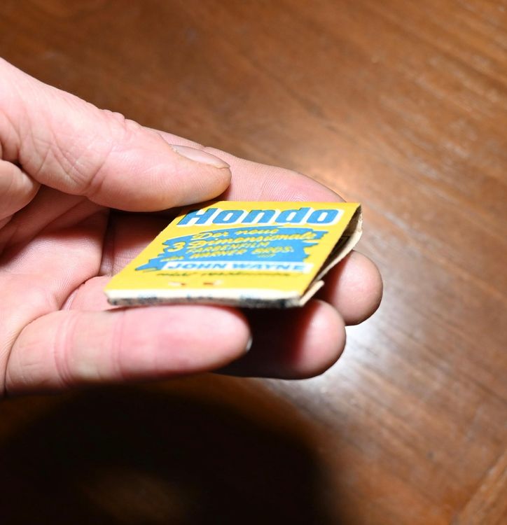 50er JAHRE Zündhölzer JOHN WAYNE Hondo 3d gemsen hölzer | Kaufen auf ...