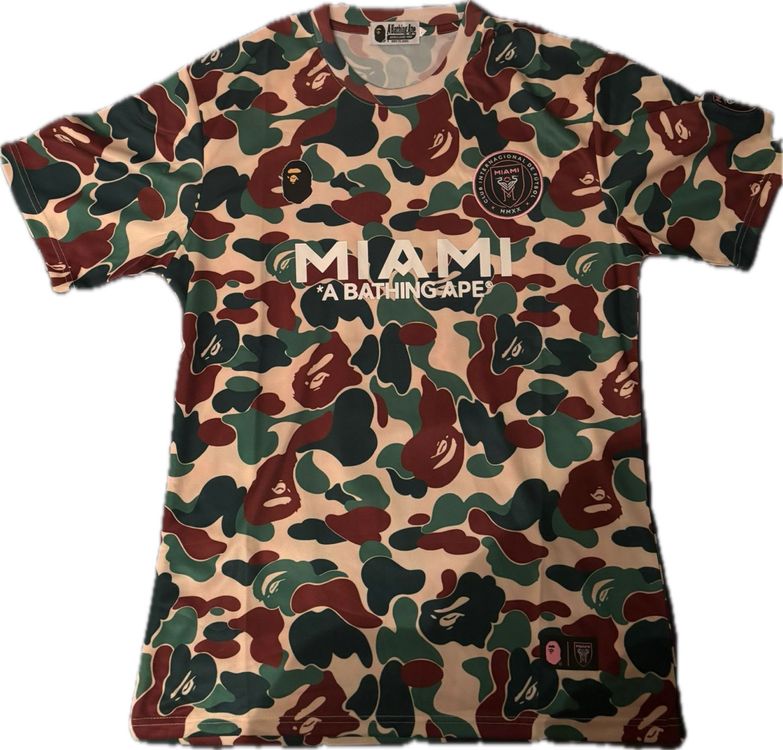 Miami A Bathing Ape Camo Football Jersey, Size Large (Neu und ...