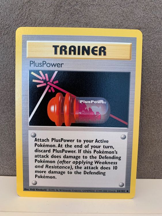 84/102 PlusPower Trainer ENG Pokemon Base Set (Gebraucht) in für CHF 1 ...