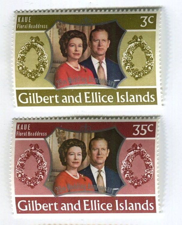 Briefmarken "Königin Elisabeth II.". Gilbert- und Elliceinse | Kaufen ...