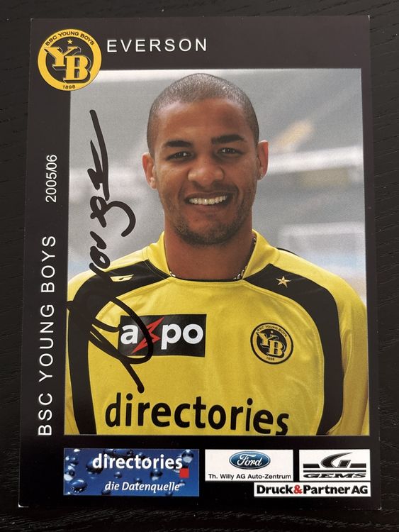Signierte Everson BSC YB Karte 2005/06 (Gebraucht) in Uetendorf für CHF 5 – mit Lieferung auf ...