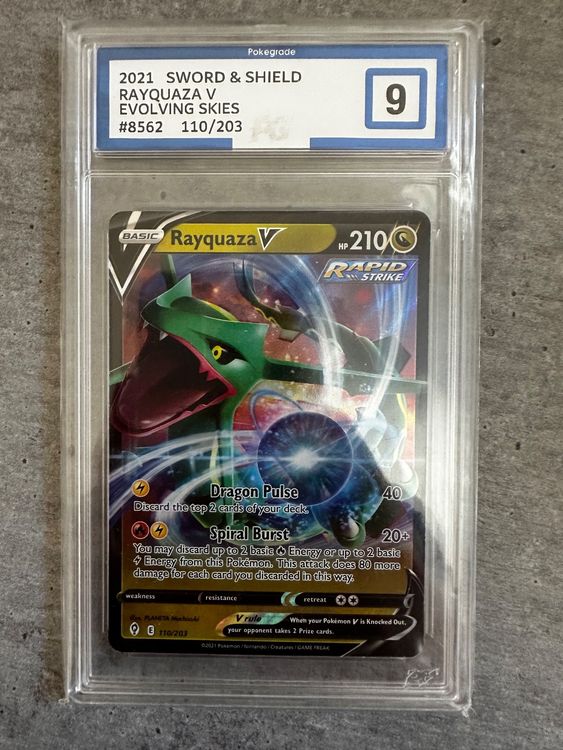 Rayquaza V PG 9 (PSA 9) Evolving Skies (Neu (gemäss Beschreibung)) in Luzern für CHF 11 – mit ...