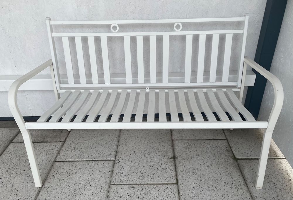 Gartenbank Weiss Danisches Bettenlager