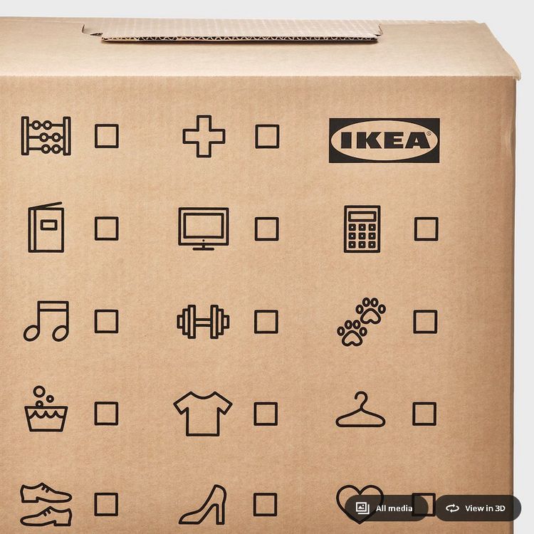 70 IKEA DUNDERGUBBE Umzugsschachteln (Gebraucht) in Niederwil SG für CHF 1 – nur Abholung auf ...