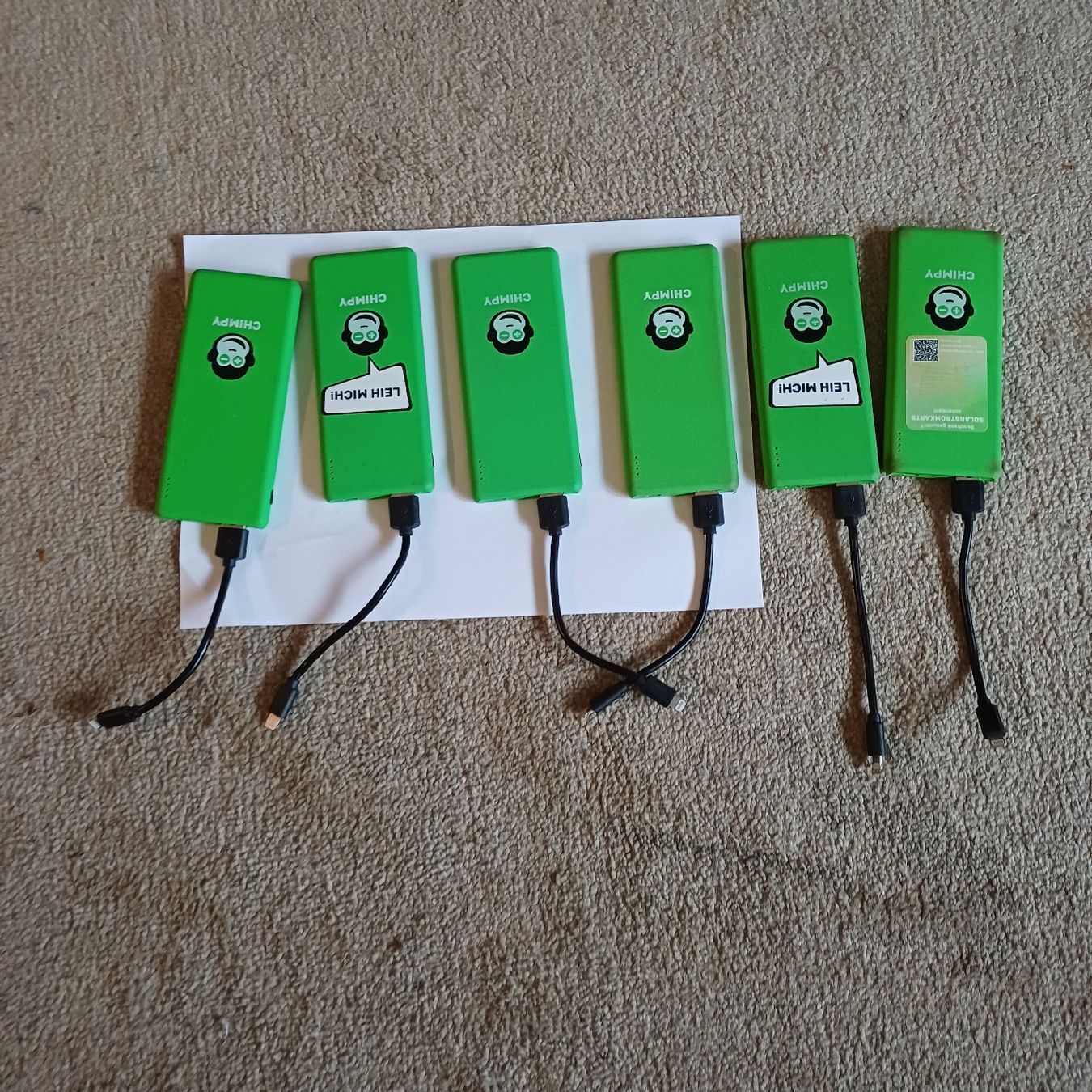 6x Chimpy Powerbank 5000mAh - ideal für Festivals (Gebraucht) in basel ...