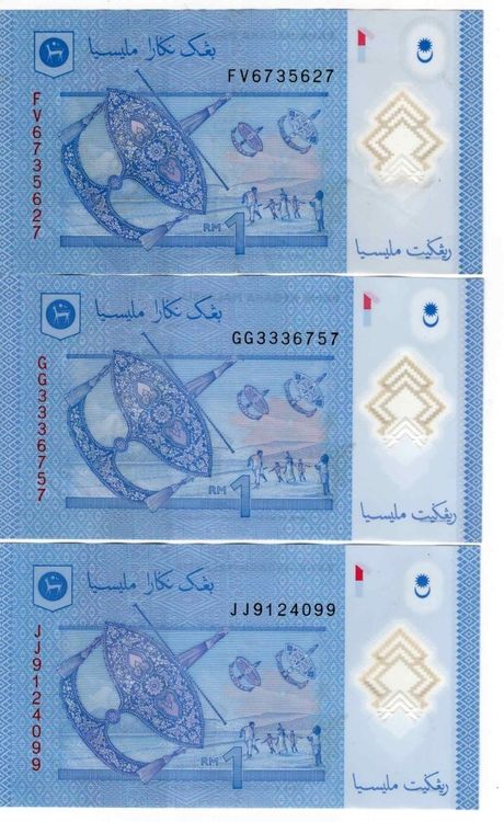 MALAYSIA 3x 1 RINGGIT (Gebraucht) in Baar für CHF 1 – mit Lieferung auf ...