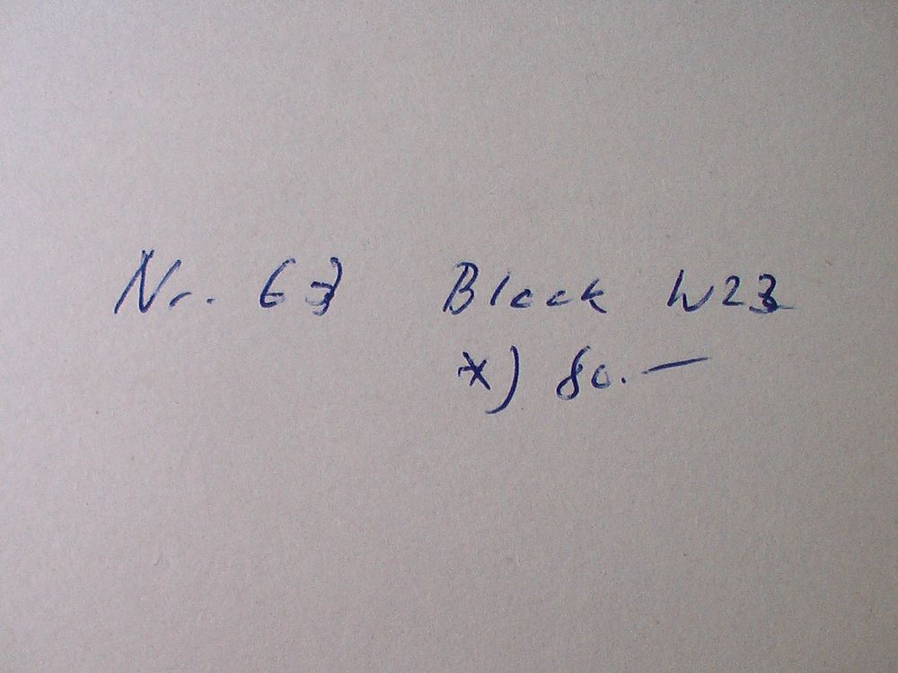 Nr. 63 Block W23 SBK 80.-- (Gebraucht) in Uetendorf für CHF 6 – mit ...