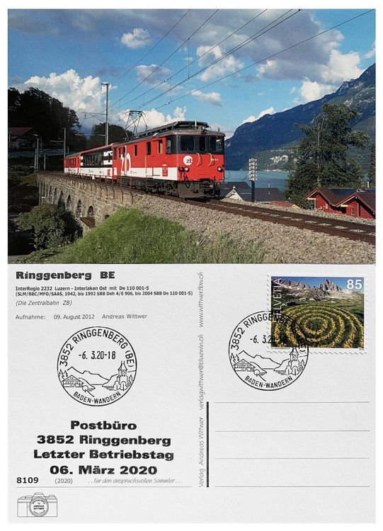 Ringgenberg Interlaken Oberhasli Letzttag Post Brünig Bahn | Kaufen auf ...