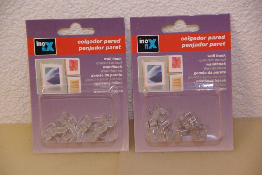 inofix Wandhaken, transparent - 2 Pkt. | Kaufen auf Ricardo