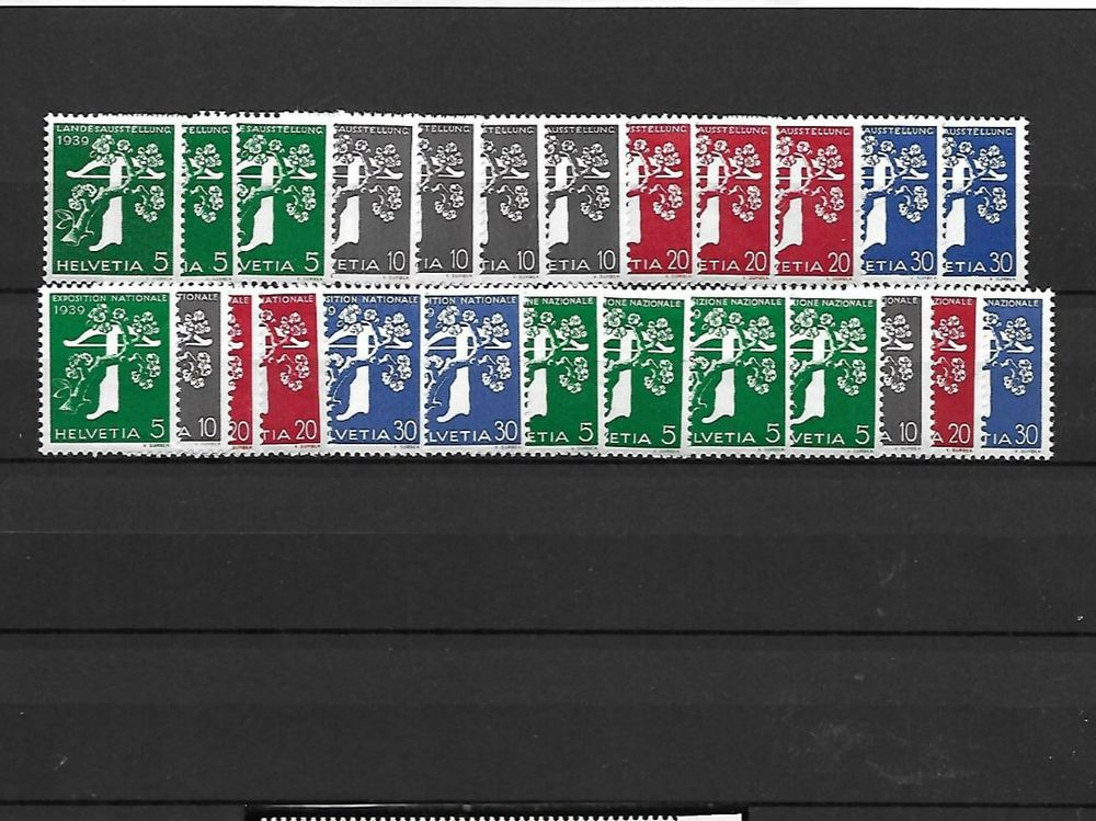 Landi ** 1939 Armbrust Restlot Kat: CHF 121.- (Neu (gemäss Beschreibung)) in Basel für CHF 2 ...