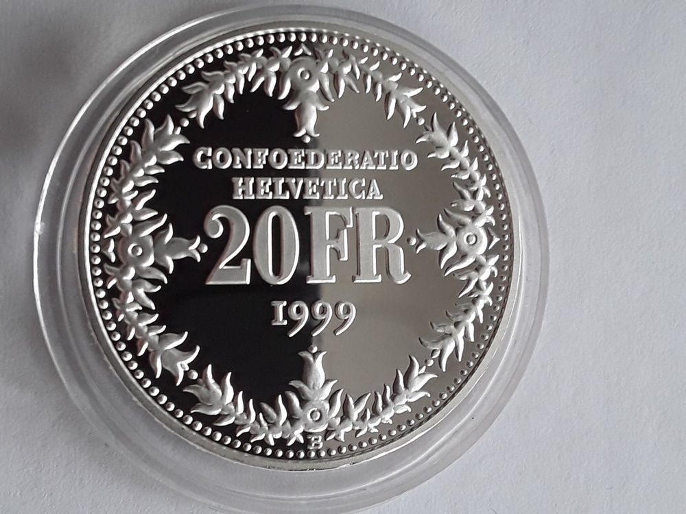 20 Fr. Gedenkmünze 1999 150J Post PP (Gebraucht) in Bazenheid für CHF 30 – mit Lieferung auf ...