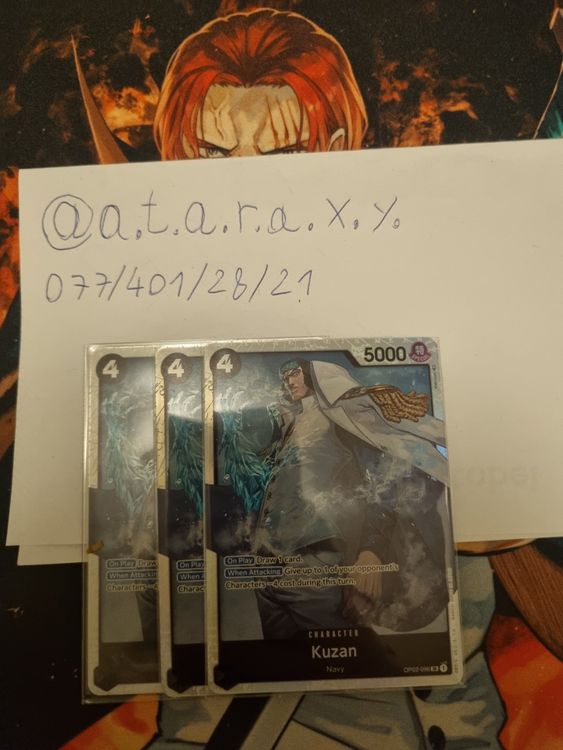 One Piece Card Game OP02-096 3x Kuzan SR (Neu (gemäss Beschreibung)) in Nyon für CHF 21.95 – mit ...