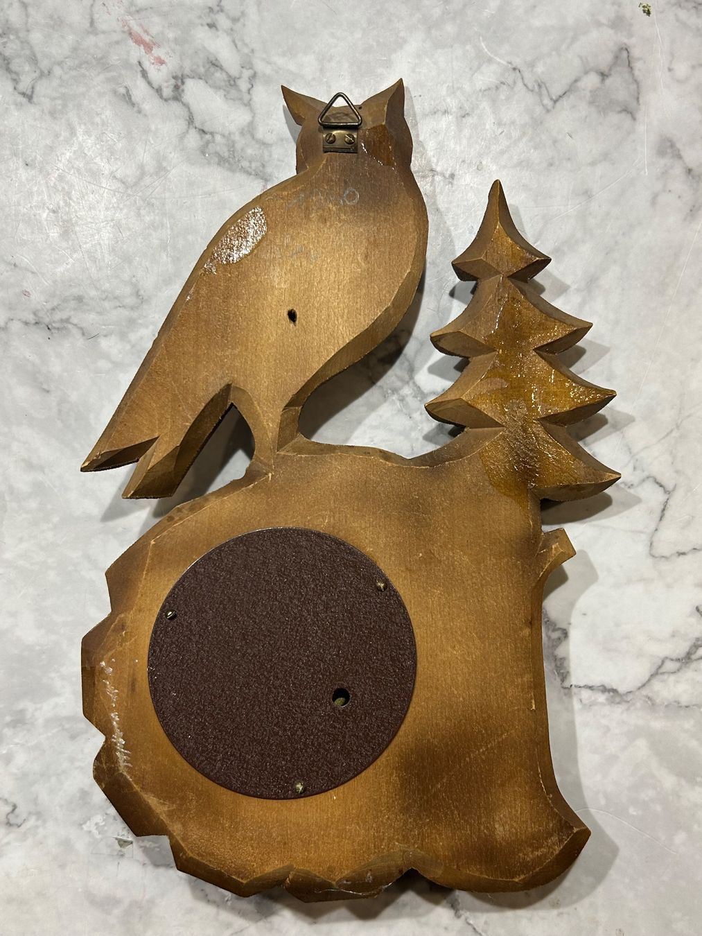 Holz-Wetterstation Wetterstation Eule Vintage Barometer (D'occasion) à ...