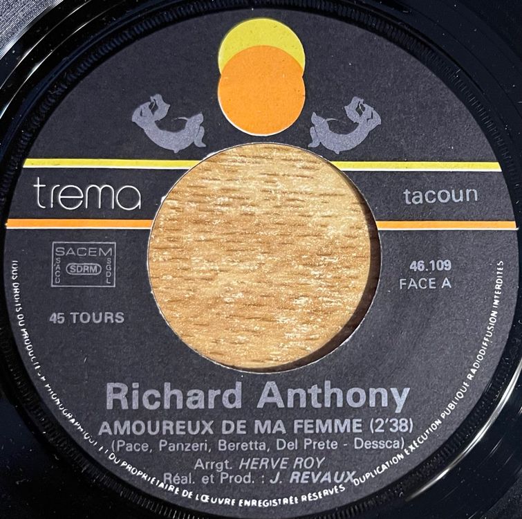RICHARD ANTHONY - AMOUREUX DE MA FEMME | Kaufen auf Ricardo