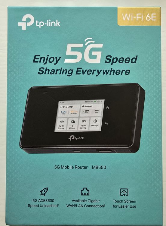 TP-Link 5G Router M8550: Schnelles Internet für Unterwegs! (Neu (gemäss ...