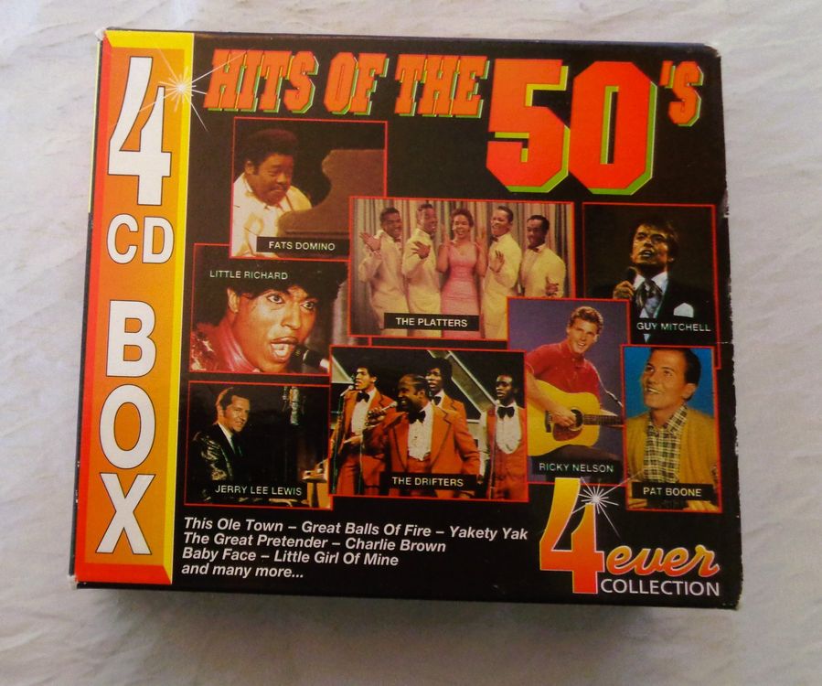 4 CD Box "Hits Of The 50's" / Gene Vincent, Carl Perkins u.a | Acheter ...