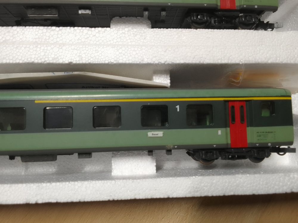 3x Roco SBB EW1/AB grün im H0 (Gebraucht) in Aarau Rohr für CHF 30 – nur Abholung auf Ricardo kaufen