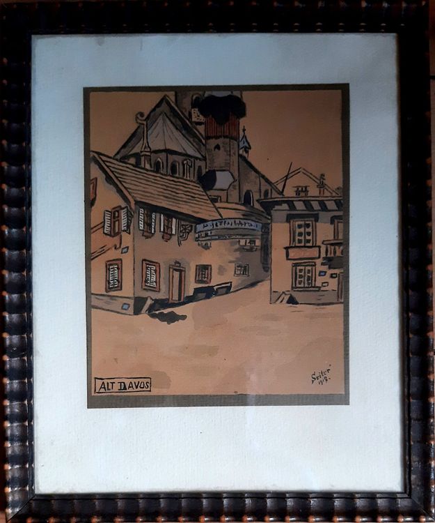 Antikes Gemälde signiert von Alt Davos (Gebraucht) in Arbon für CHF 20 – mit Lieferung auf ...