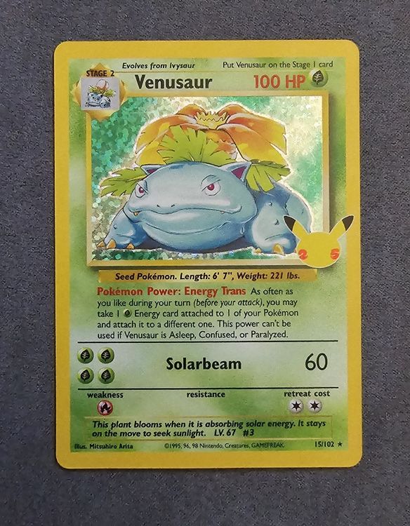 Carte Pokémon Venusaur 15/102 édition célébration (Neu (gemäss ...