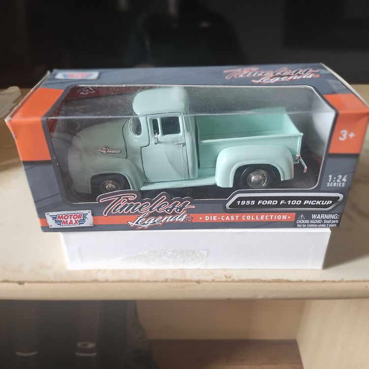 Ford F-100 Pickup Modellauto 1:24 hellgrün neu | Kaufen auf Ricardo
