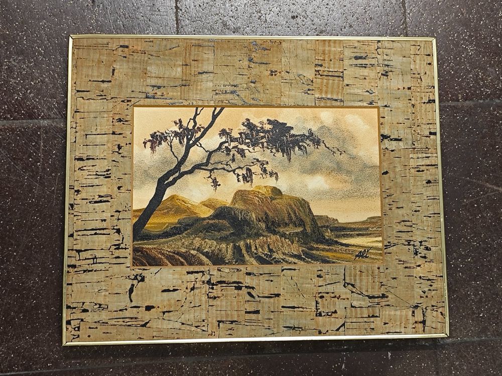N72 Gemälde Ali Korken Rahmen Landschaft 38x31cm (Gebraucht) in Toffen ...