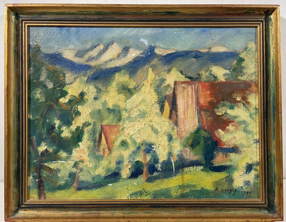 Heinrich Herzig (1887-1964) Gemälde (Gebraucht) in Root für CHF 339 – mit Lieferung auf Ricardo ...