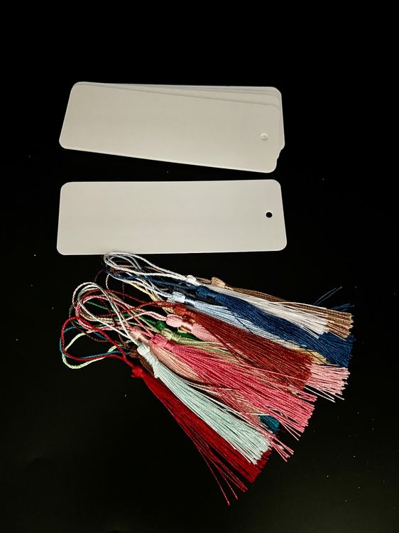Label/ DIY Lesezeichen inkl. Quaste 20 St. Mit Loch (Neu und ...