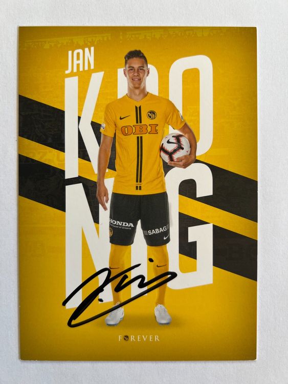 YB Autogrammkarte - Jan Kronig | Kaufen auf Ricardo