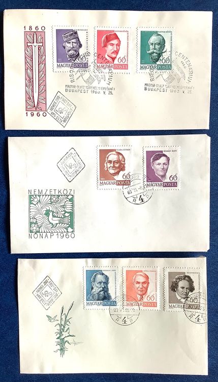 1960 Ungarn / 3 FDC Persönlichkeiten (Neu (gemäss Beschreibung)) in Liestal für CHF 4 – mit ...