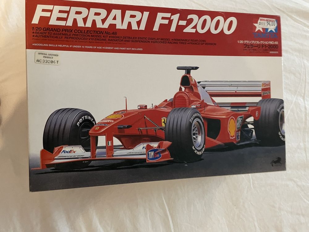 Tamiya Ferrari F1-2000 1/20 Scale Model Kit - New in Box | Kaufen auf ...