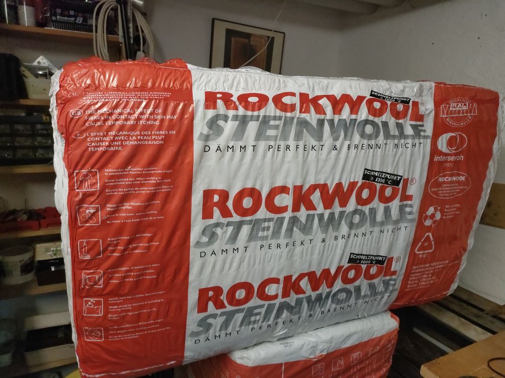 Isolation 4 x 3.6 m2 Rockwool Sonorock Steinwolle 80 mm | Kaufen auf ...