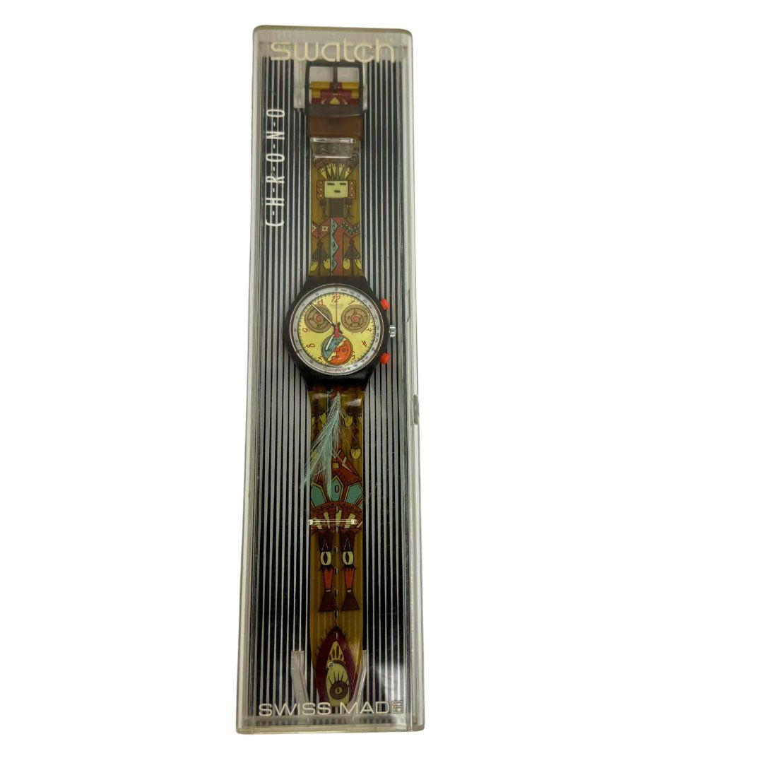 Swatch Chrono Dancing Feathers – Vintage – mit Box (Gebraucht) in ...