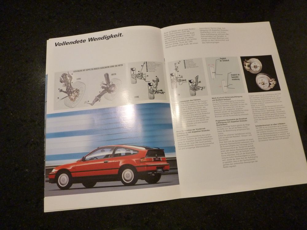 Honda Crx Verkaufsbroschüre Kaufen Auf Ricardo