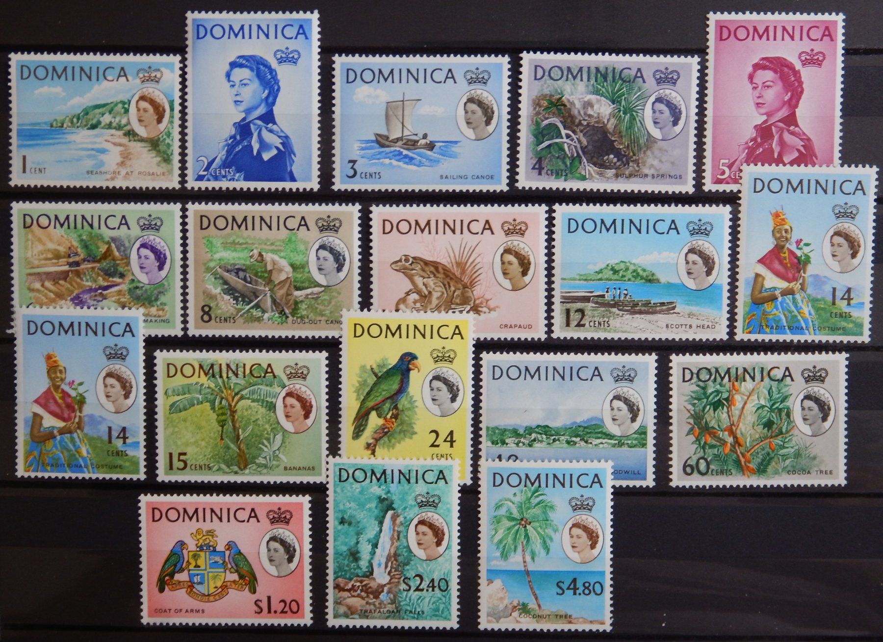 Dominica British Kat. 160-176 ** 1963 Kat. 50 Euro (Gebraucht) in ...