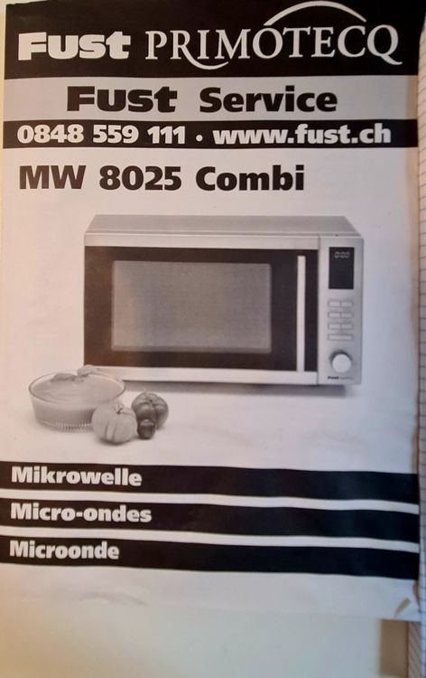 micro-onde Combi Fust Primotecq année 2020 | Kaufen auf Ricardo