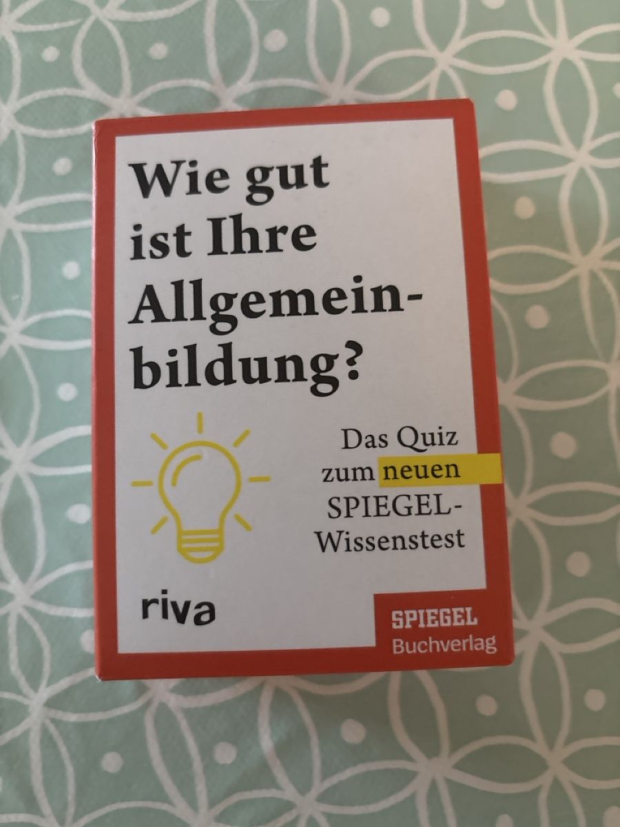 Spiegel Wissenstest: Das Quiz zur Allgemeinbildung!🧠💡 (58) (Neuf (Voir ...