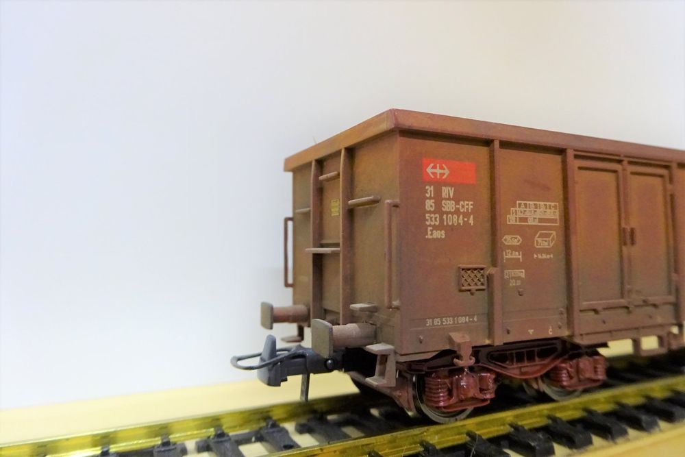 Roco SBB Set à 2 Hochbordwagen mit Holzladung DC.H0. (Gebraucht) in Werthenstein für CHF 47 ...