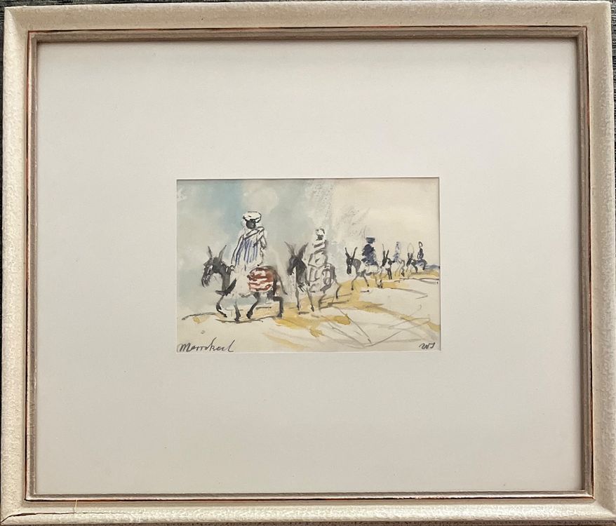 Walter Schneider (1903-1968) Arabischer Szene Aquarell (Gebraucht) in Root für CHF 5 – mit ...